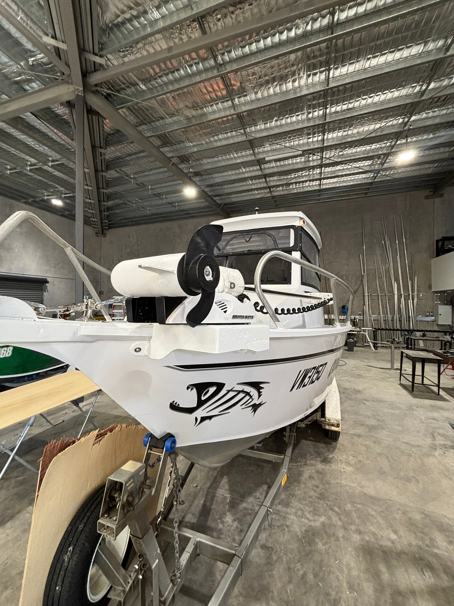 Formosa 5.5m Centre Console Trolling Motor Mount – First Light Fabrication